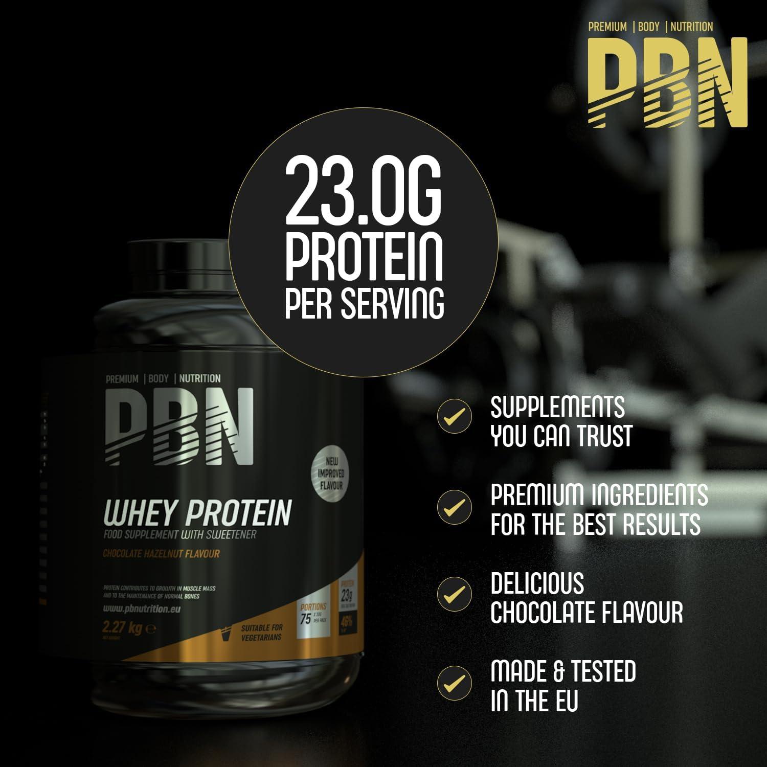 PBN Premium Body Nutrition Whey Protein Powder 2.27 kg - Chocolate ...