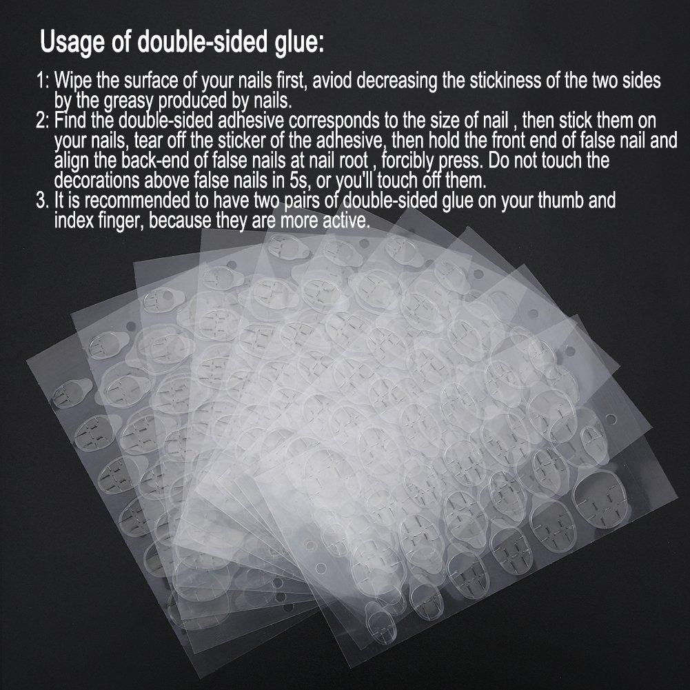 Buy Double Sided Adhesive Clear Sticker Tape - 10 Sheets/240Pcs ...