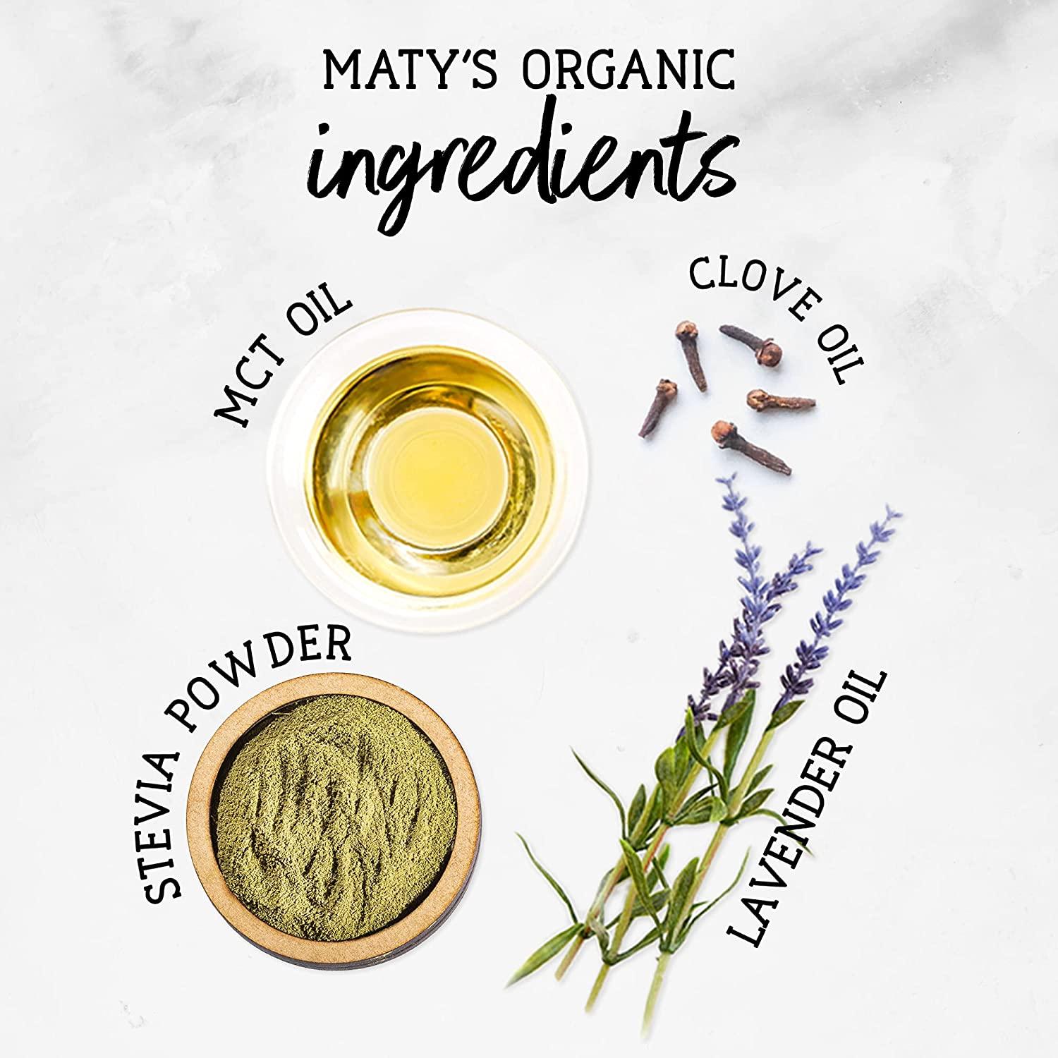 Matyâ€™s Organic Baby Teething Oil - Natural Clove & Lavender Relief ...