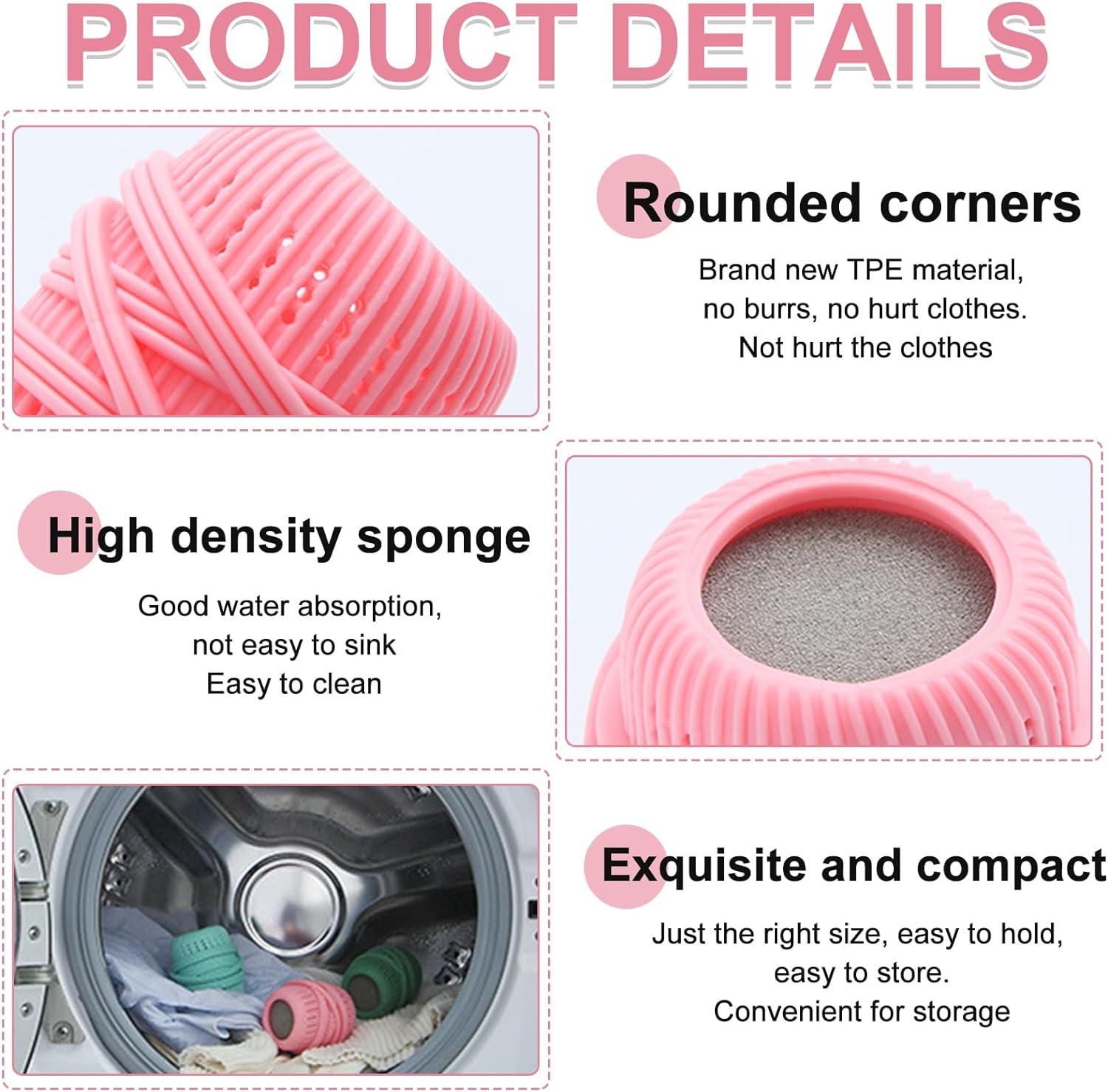 Pack of 3 Washing Balls for Washing Machine Washing Ball Dryer Ball ...