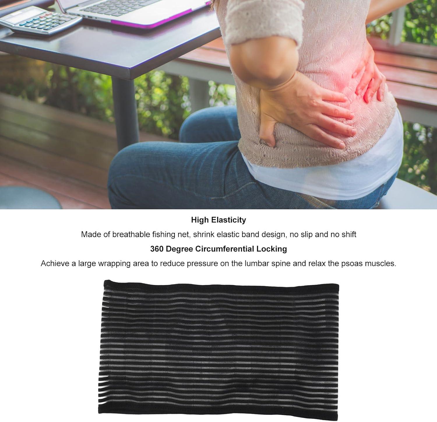 Back Support Belt - Highly Elastic Steel Plate Compression Bandage for ...