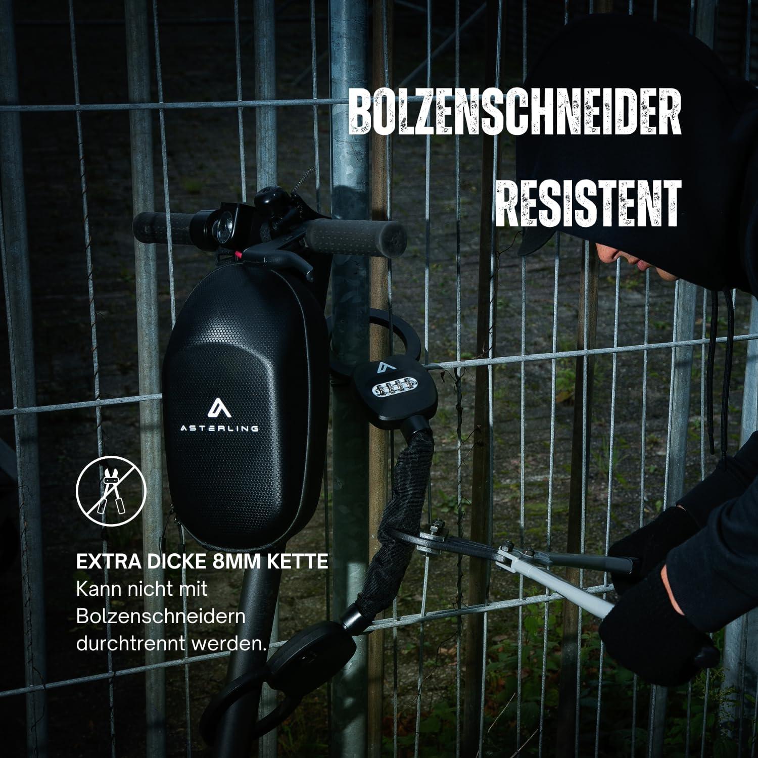 Secure Your E Scooter with Castle Anti-Theft Set | 3x Thicker Chain ...