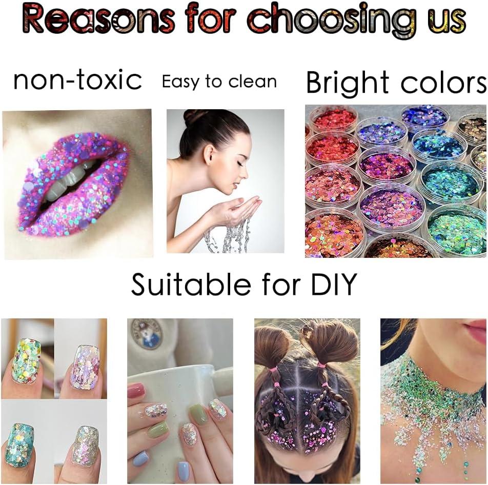 glitter face patterns