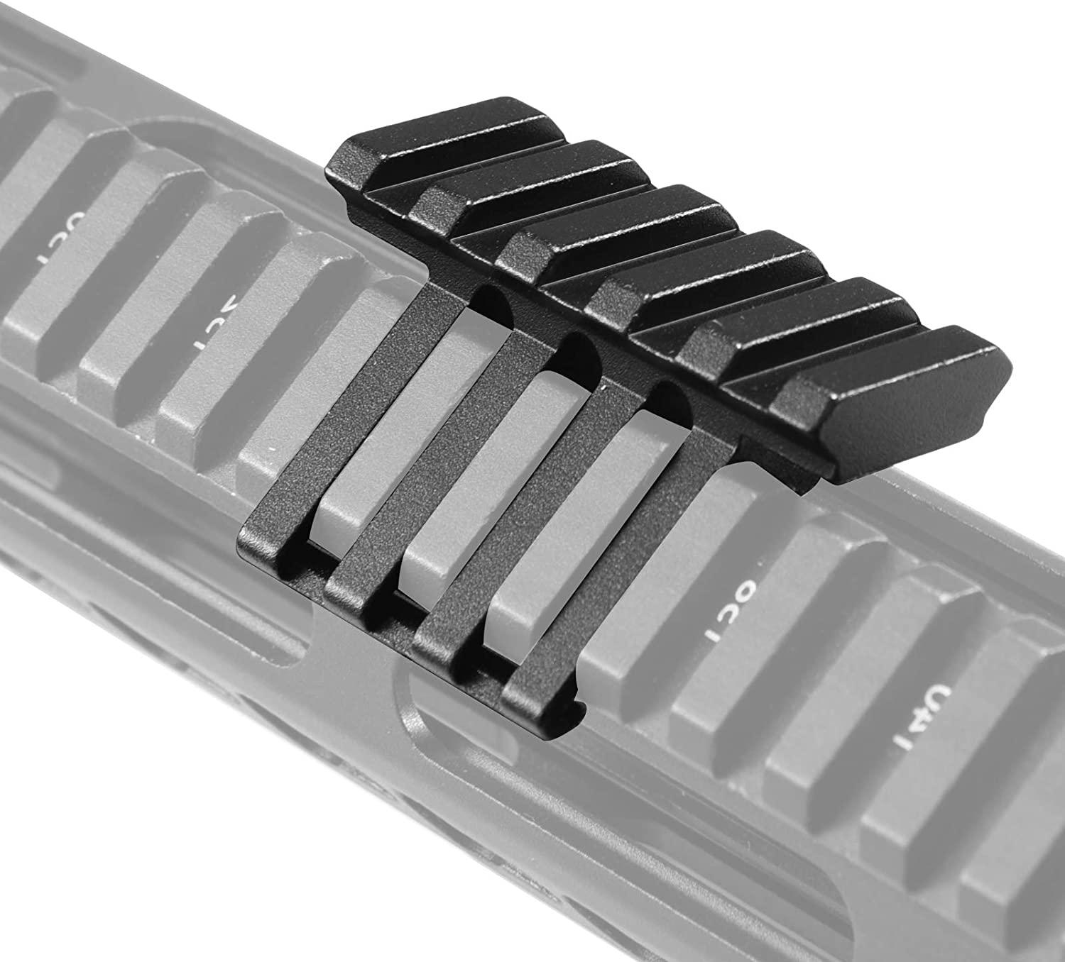 FENTUK Picatinny Offset Rail Mounts, 3 4 5 Slots 45 Degree Offset ...