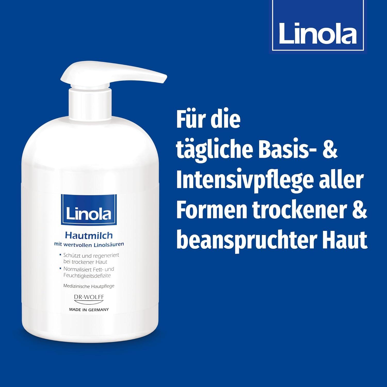 Linola Skin Milk 500 ml Dispenser | Optimal Body Lotion for Dry ...