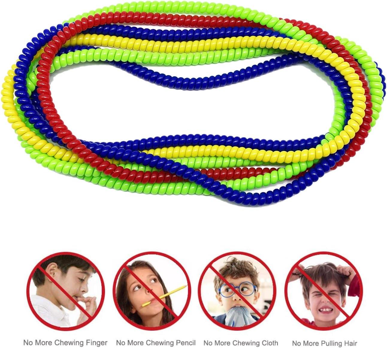 Sensory Chew Necklaces and Bracelets Set 8 Pack - Oral Sensory Toys for ...