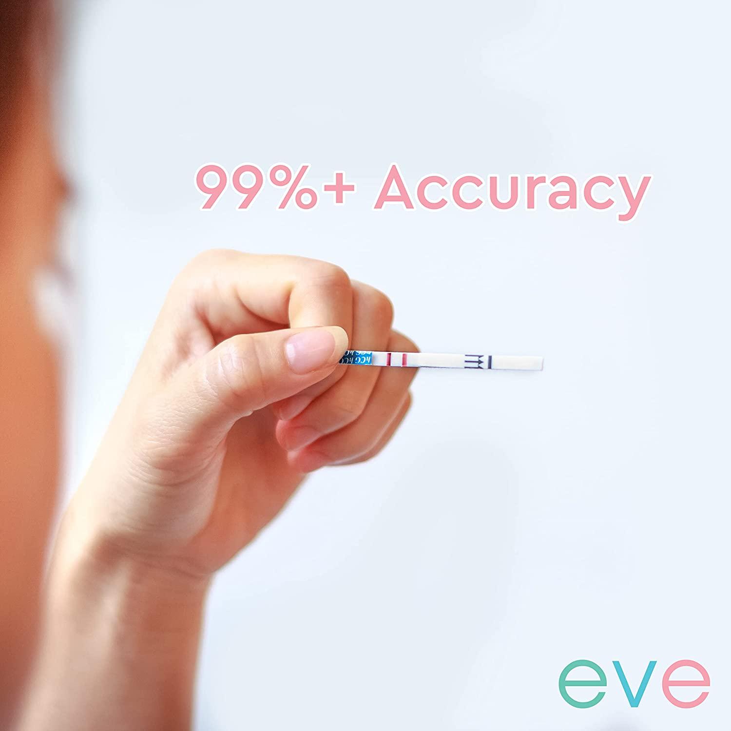 eve Pregnancy Test Strips - Fast & 99%+ Accuracy - 10 Count (Pack of 1 ...