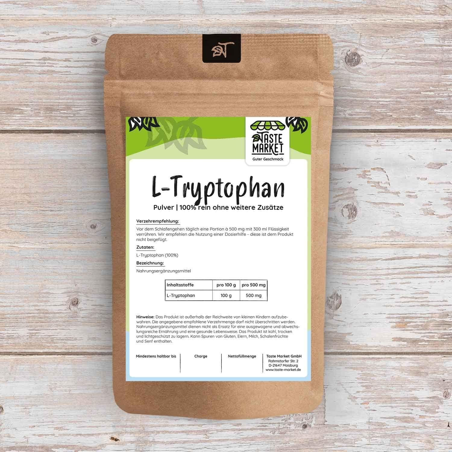 500g L-Tryptophan Powder | 100% Pure Amino Acid for Sleep & Sport ...