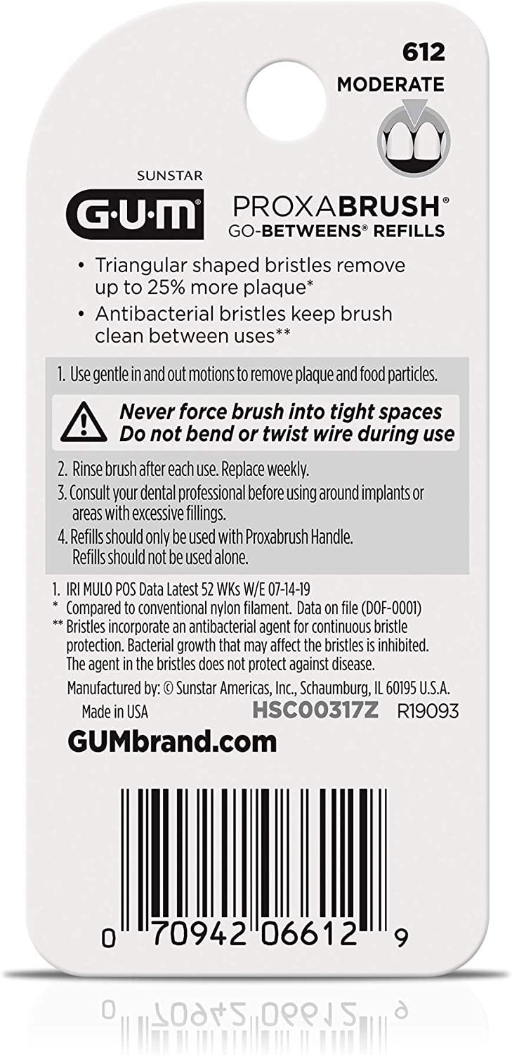 GUM Go-Betweens Proxabrush Refills Moderate 612 - Pack of 16 | Buy Now ...