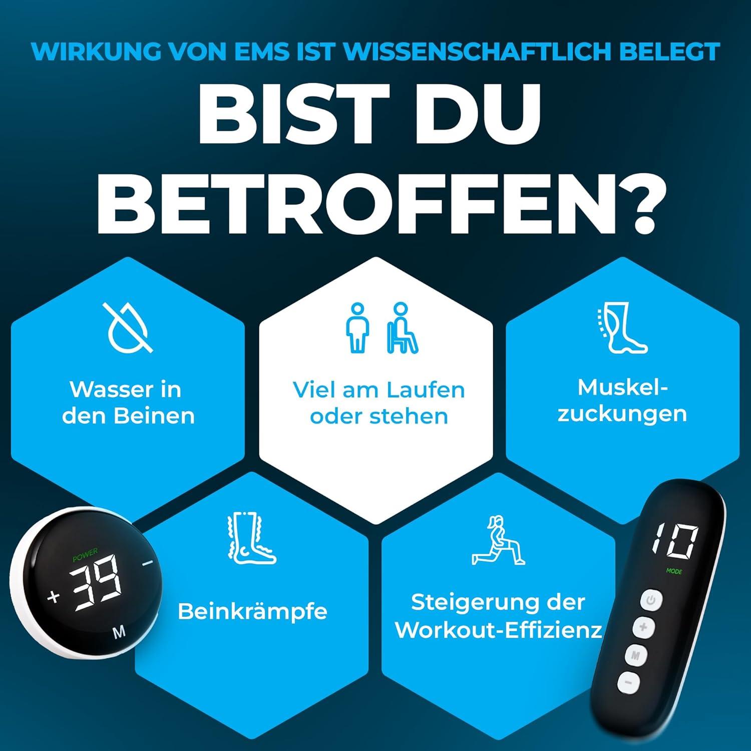 ESTIO EMS Footprint - Portable Foot Massage Device with Remote 39 ...