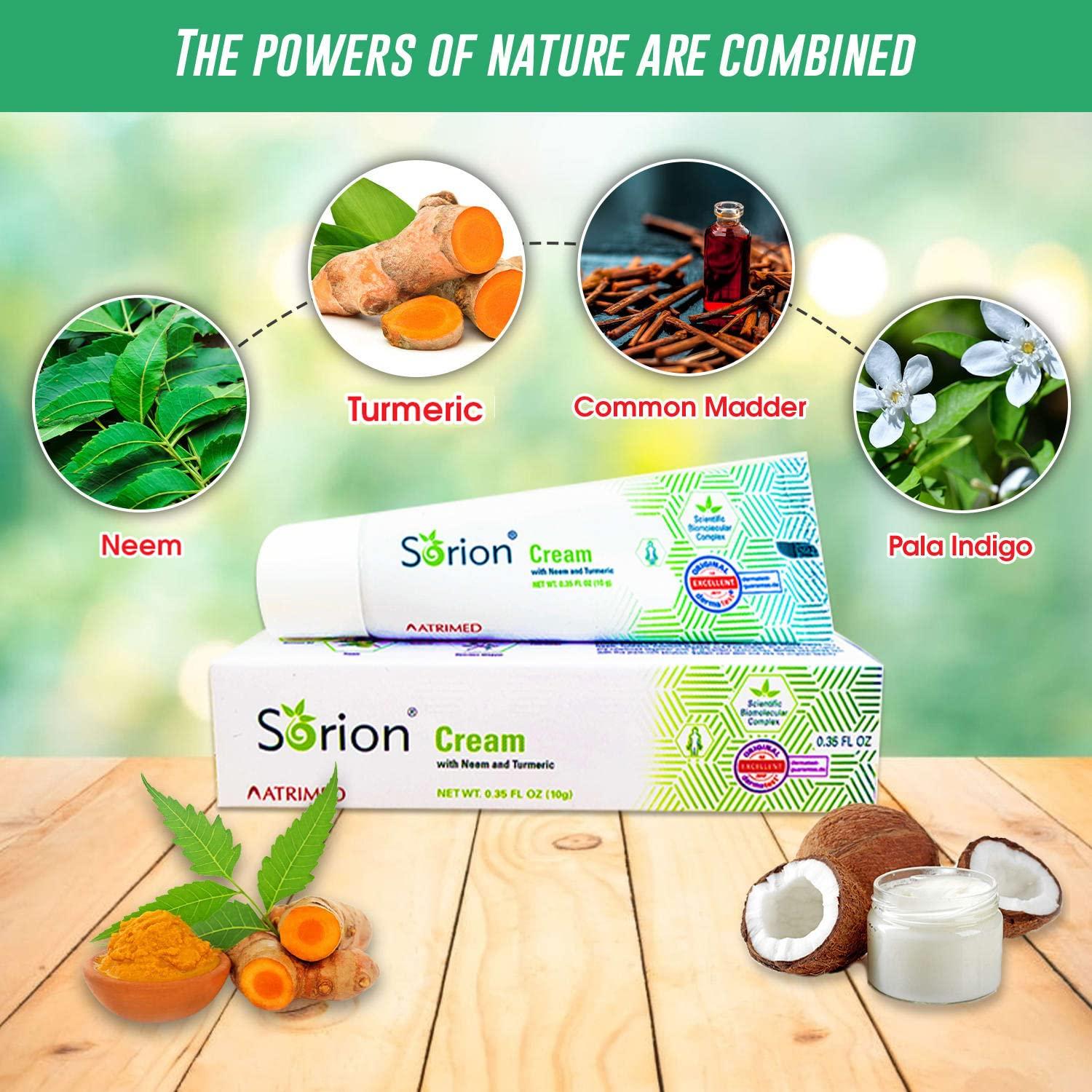 Sorion Herbal Cream - Eczema Psoriasis - for Dry Flaky Itchy Skin ...