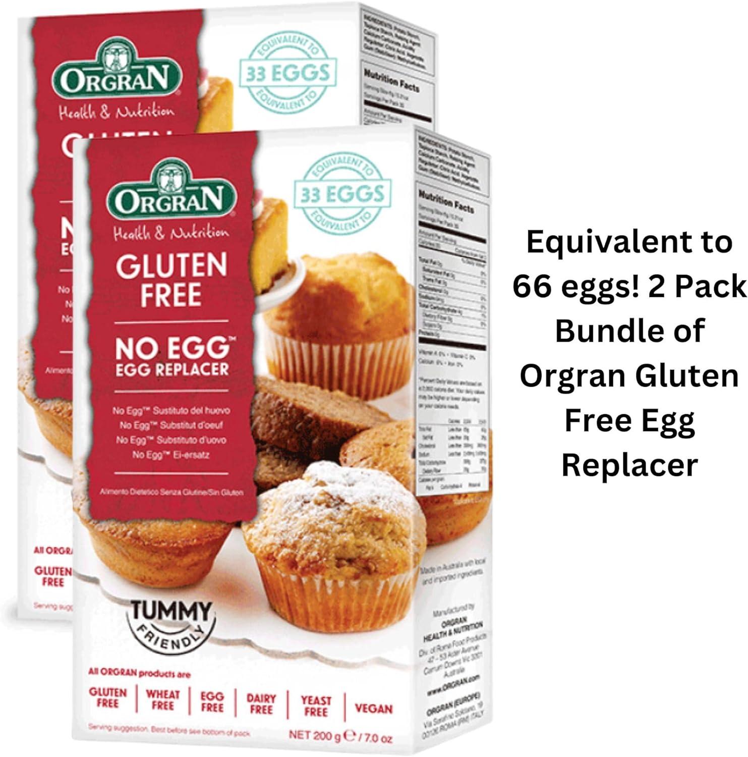 Egg Replacer Gluten Free Milk Free and GMO Free Bundle Containing Two ...