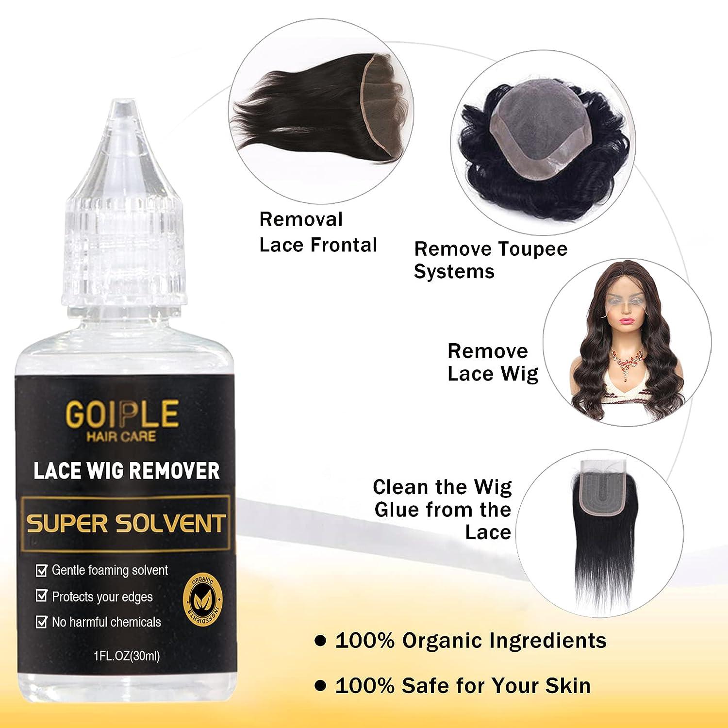 1.34oz Waterproof Lace Front Wig Glue Kit with Tools and Hair Wax Stick ...