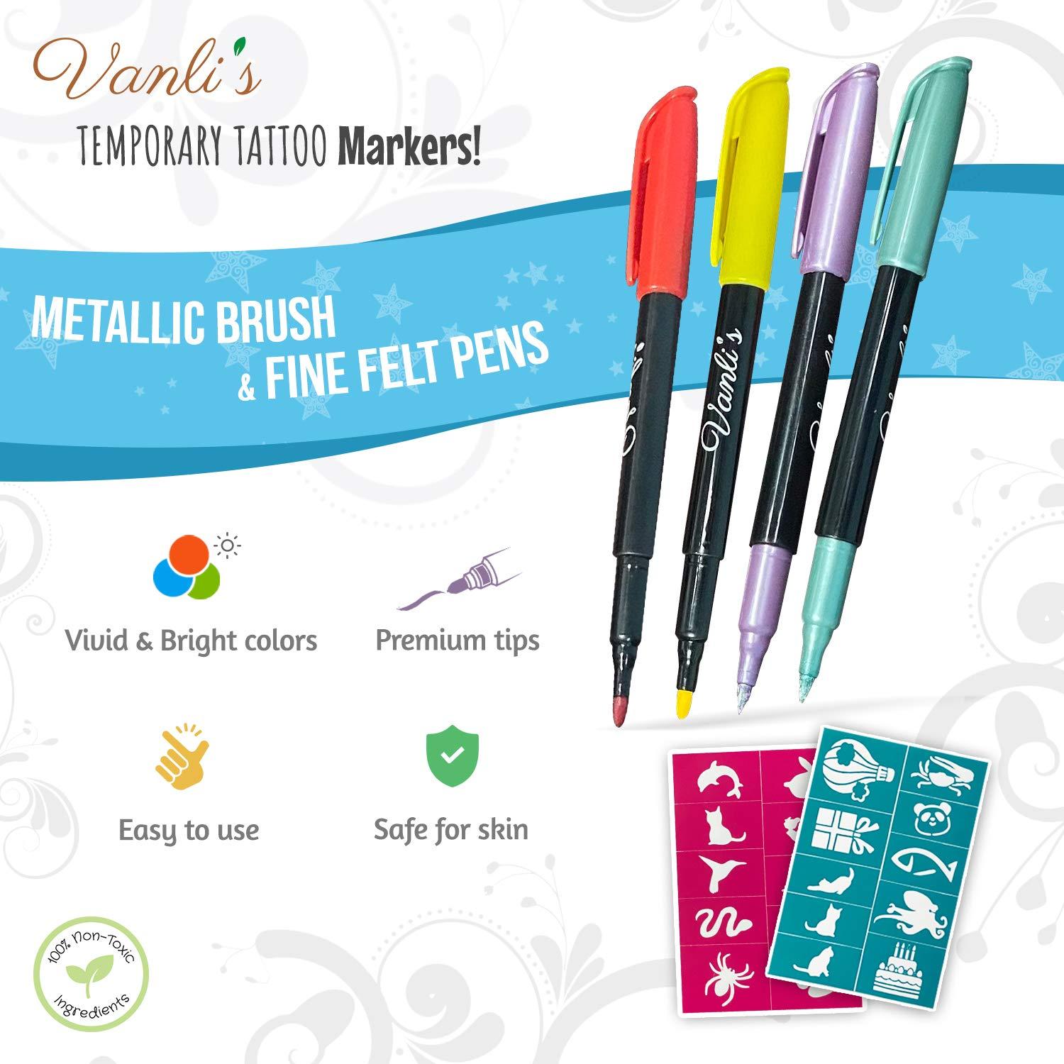 temporary tattoo ink pen