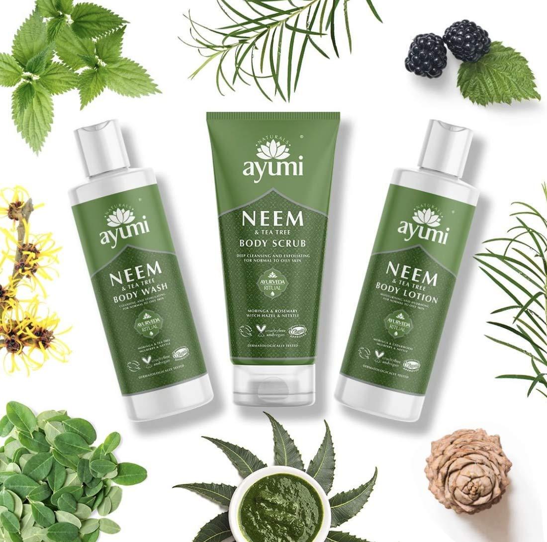 Ayumi Neem & Tea Tree Body Lotion | Vegan Cruelty-Free Dermatologically ...
