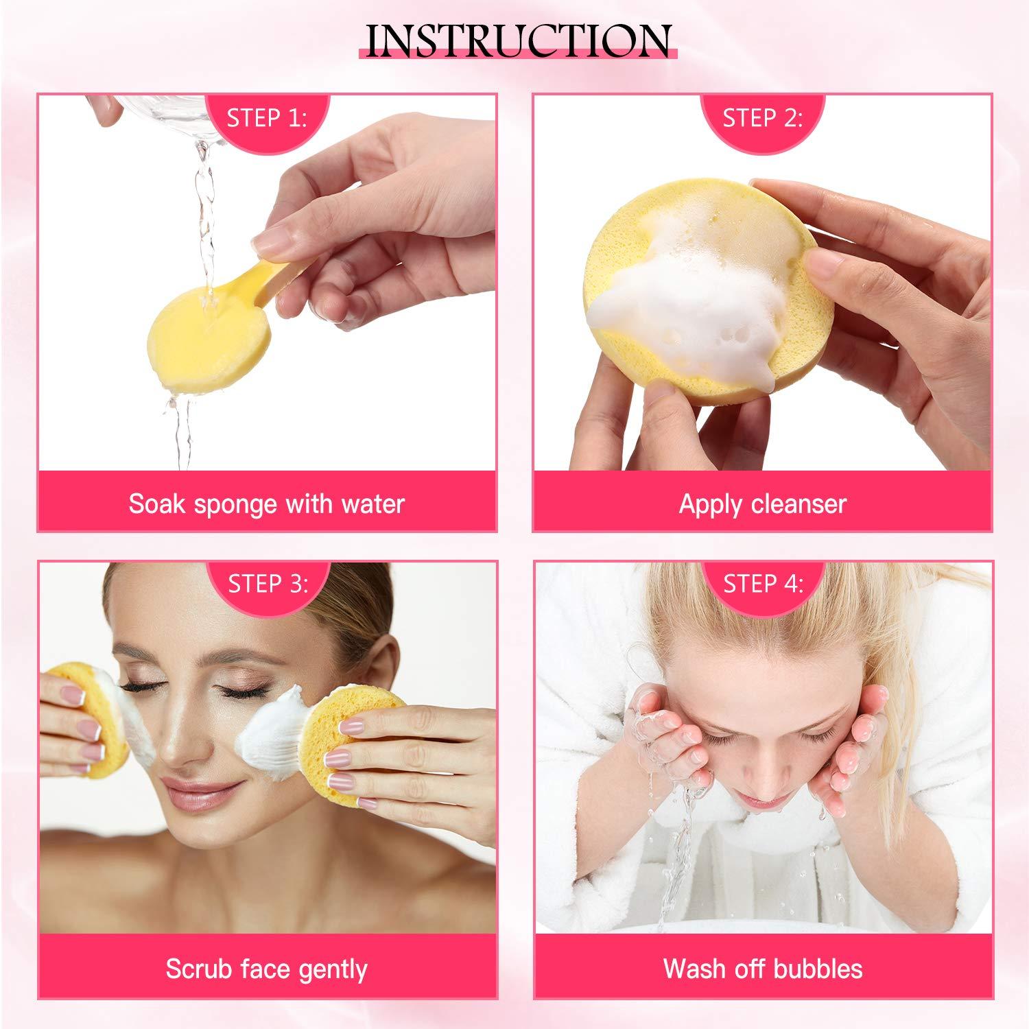face cleansing sponge pad