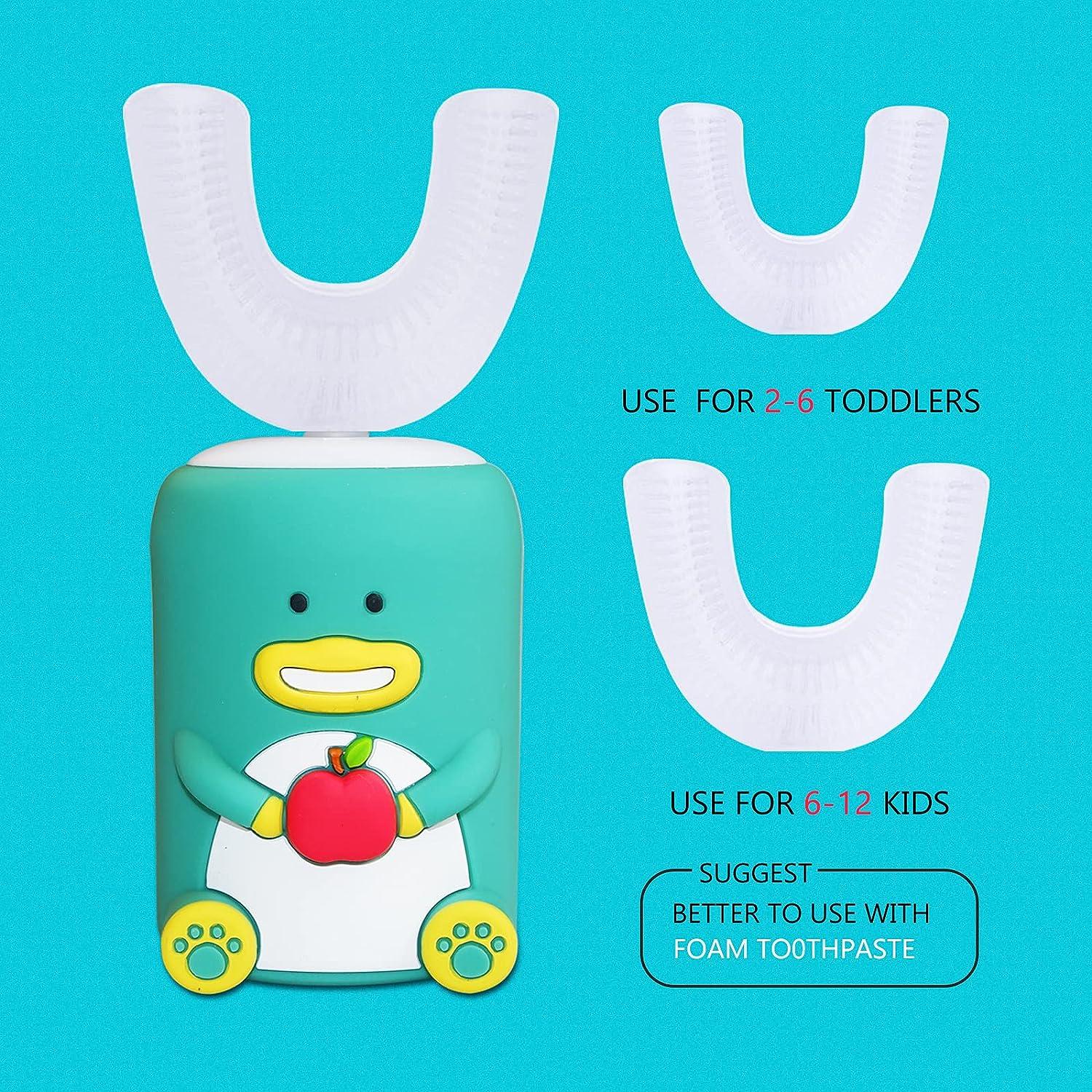 Kids U Shape Soft Toothbrush Heads for Sonic Electric Toothbrush - Ages ...