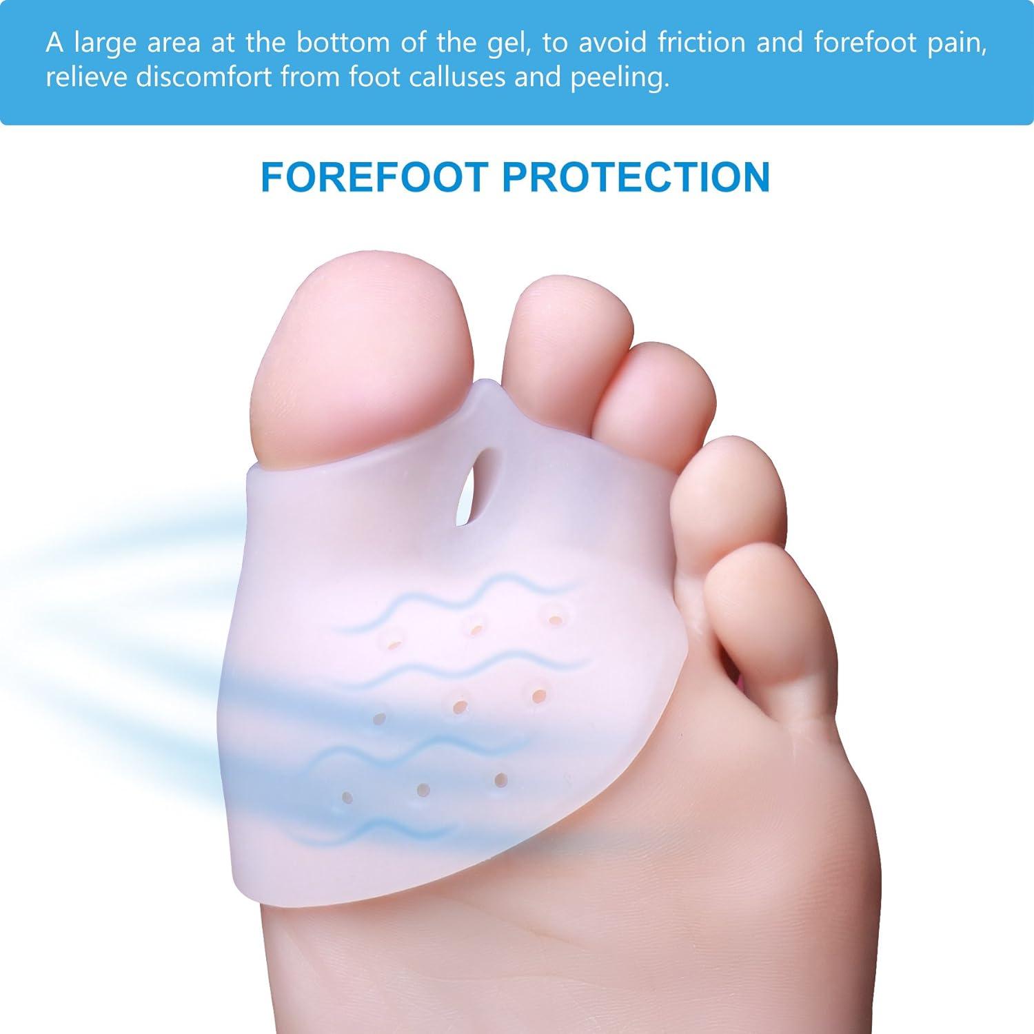 Bunion Corrector Pad Gel Toe Separators - Silicone Big Toe Splint for ...
