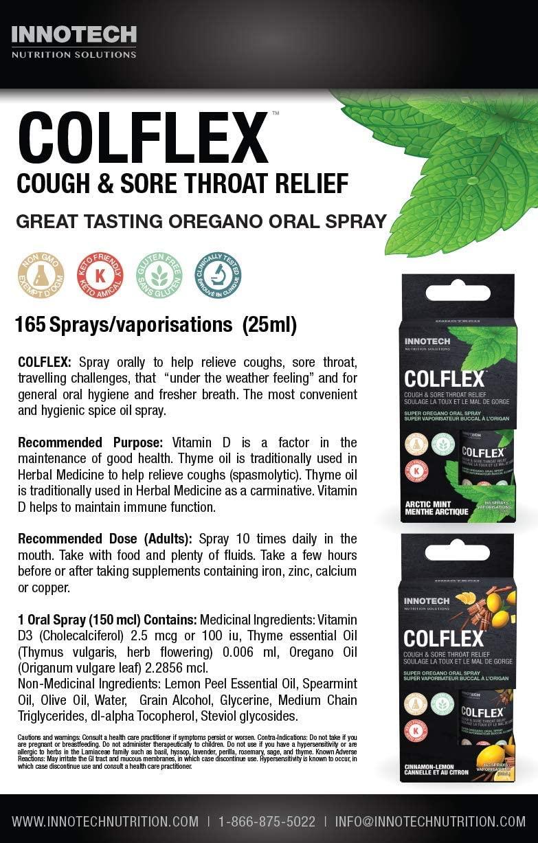 INNOTECH Nutrition Colflex Oregano Throat Spray - Arctic Mint 25ml ...