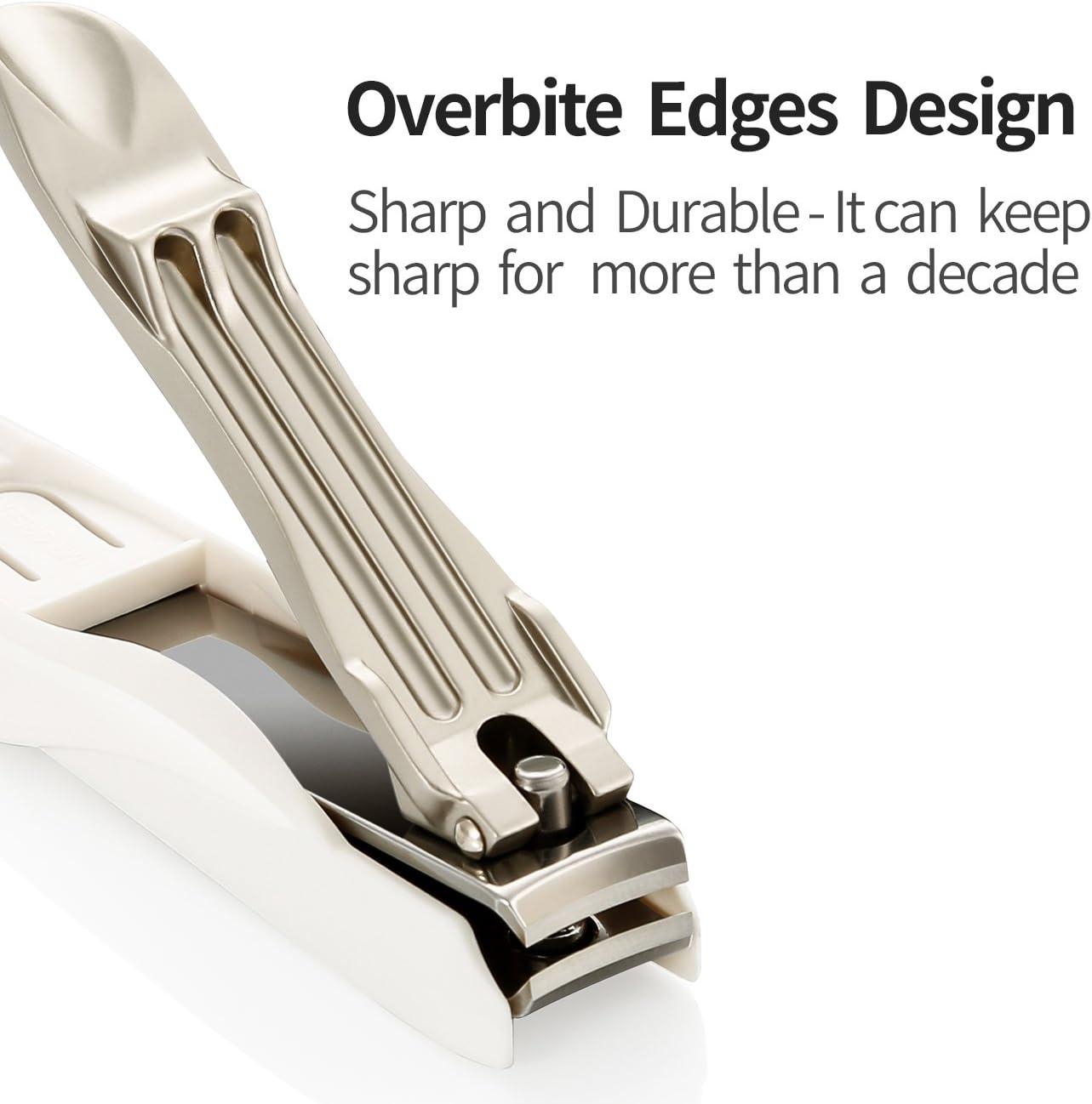 No Splash Nail Clippers - 100% Medical Grade Stainless Steel ...