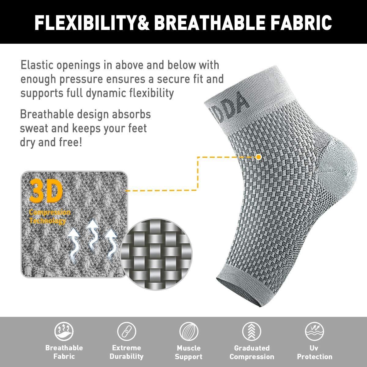 AVIDDA Plantar Fasciitis Compression Sleeves for Arthritis Pain Relief ...