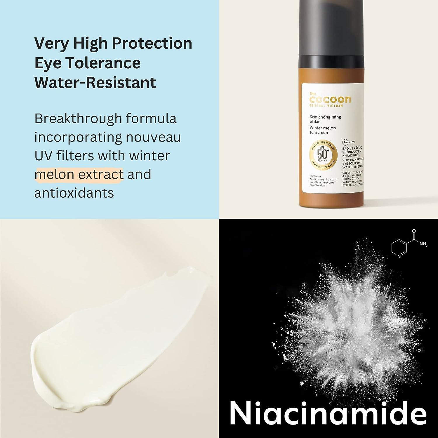 Cocoon Winter Melon Sunscreen - 1.69 fl oz | SPF 50+ Protection | Buy ...