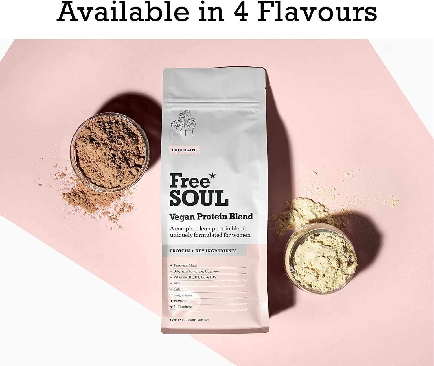 Free Soul Vegan Protein Powder for Women - 20 Servings, 20g Protein ...