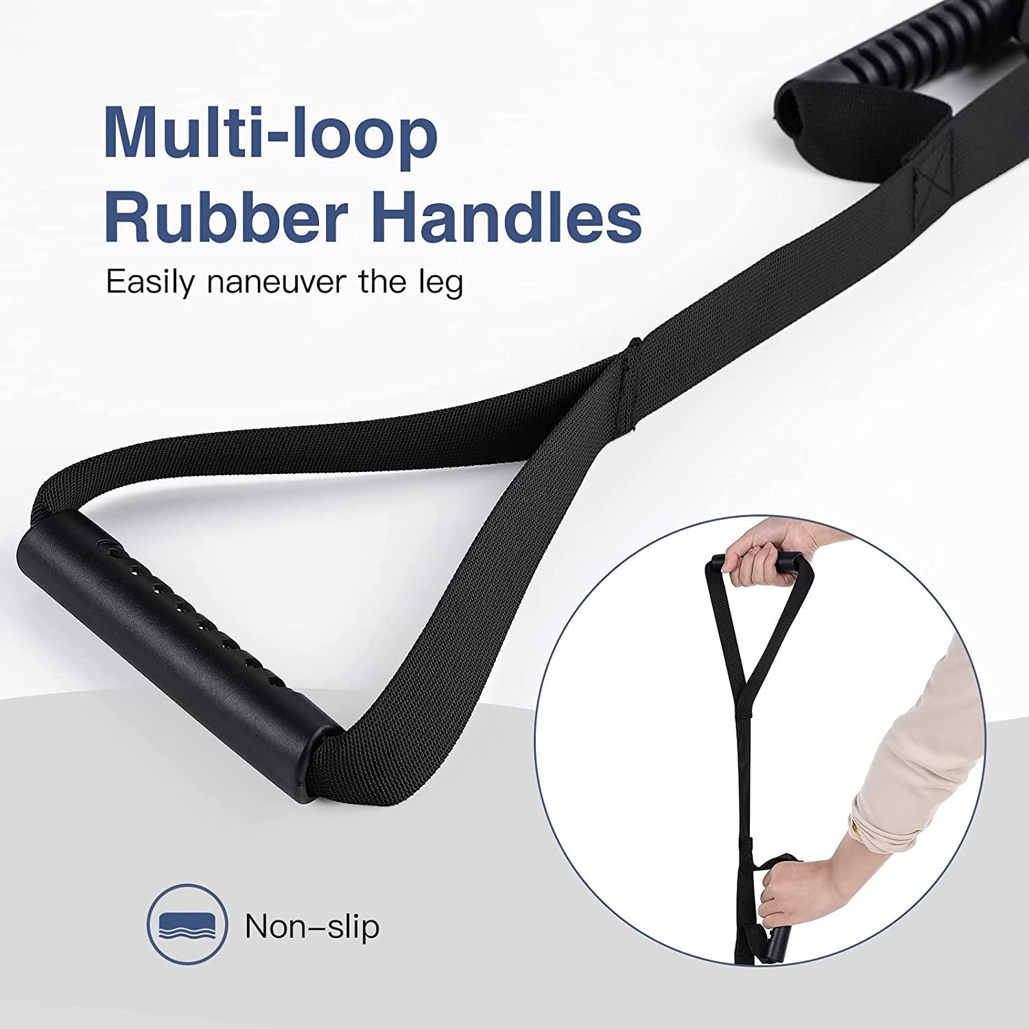 Multi-Loop Leg Lifter Strap for Easy Mobility - 42 Rigid Hand Strap ...