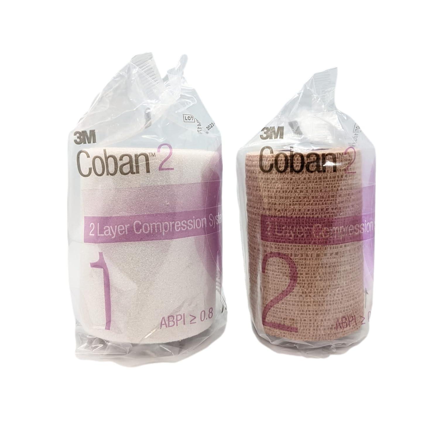 3M Coban 2 Layer Compression System - Effective Compression for Improved Healing | Buy Now with ...