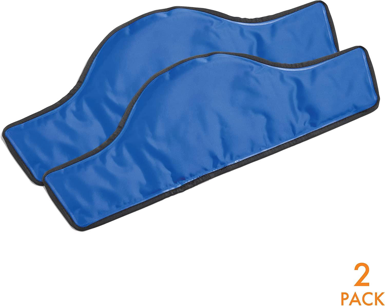 Flexible Gel Ice Pack for Neck and Shoulders - 2 Pack | Reusable Cold ...