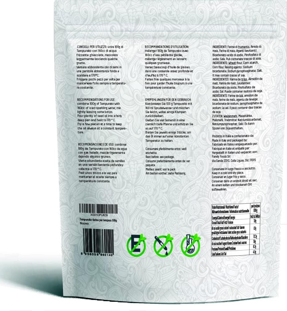 Tempurako Flour for Tempura 500g - Authentic Japanese Recipe | Made in ...