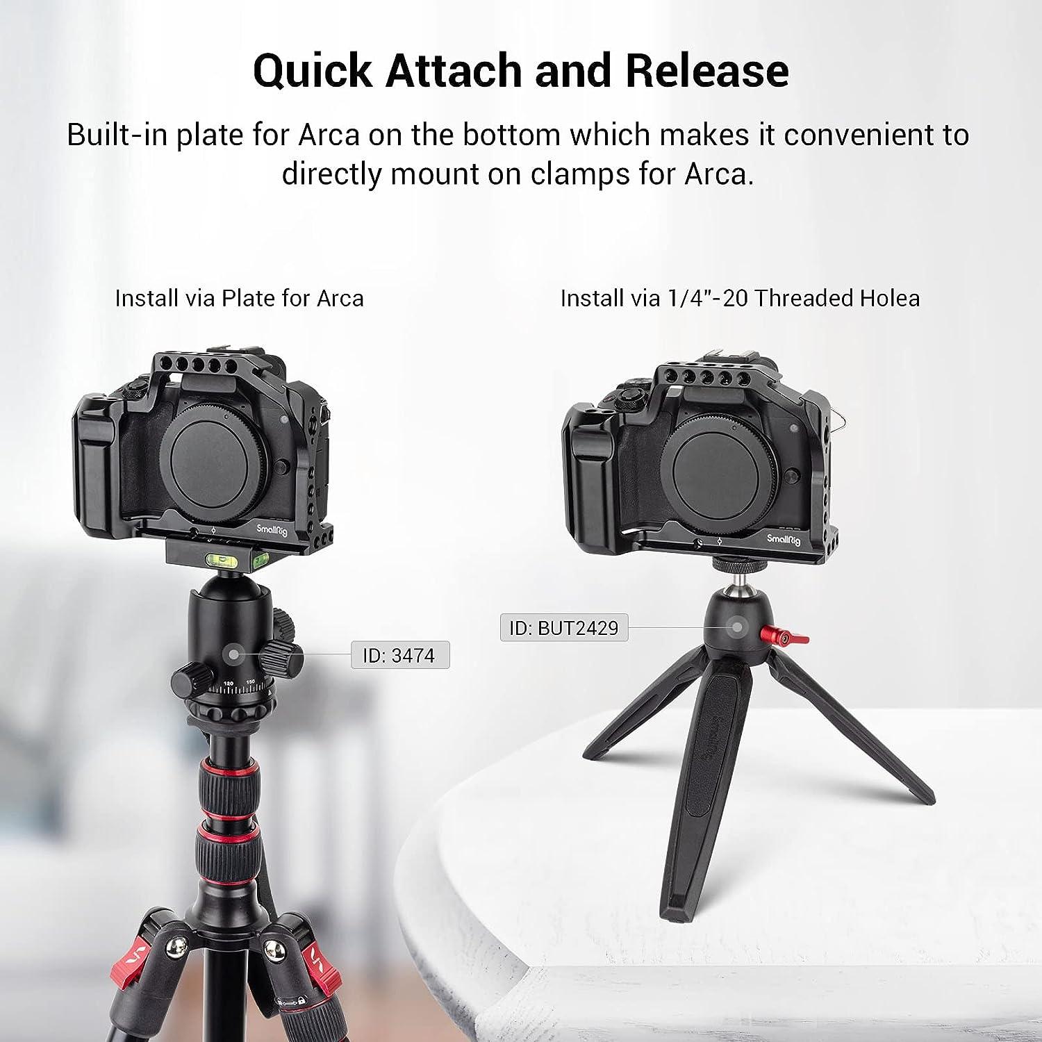 SmallRig Aluminum Cage with Integrated Grip for Canon M50 /M50 II /M5 ...