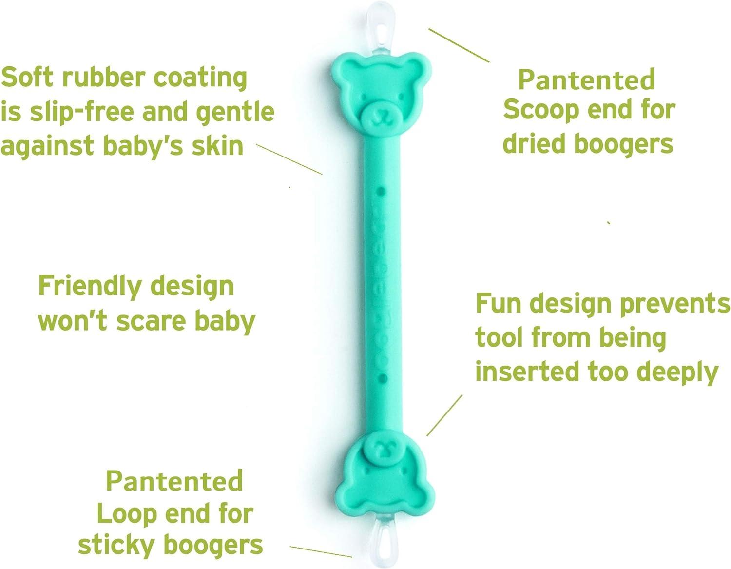 Oogiebear Baby Nasal Aspirator Bulb and 2-in-1 Nose Booger Snot & Ear ...