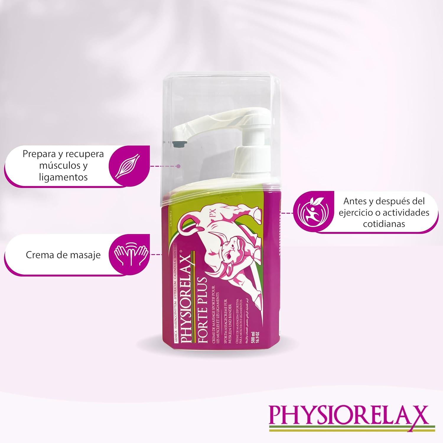 Physiorelax Forte Plus - 500ml Massage Cream for Muscle Relaxation ...