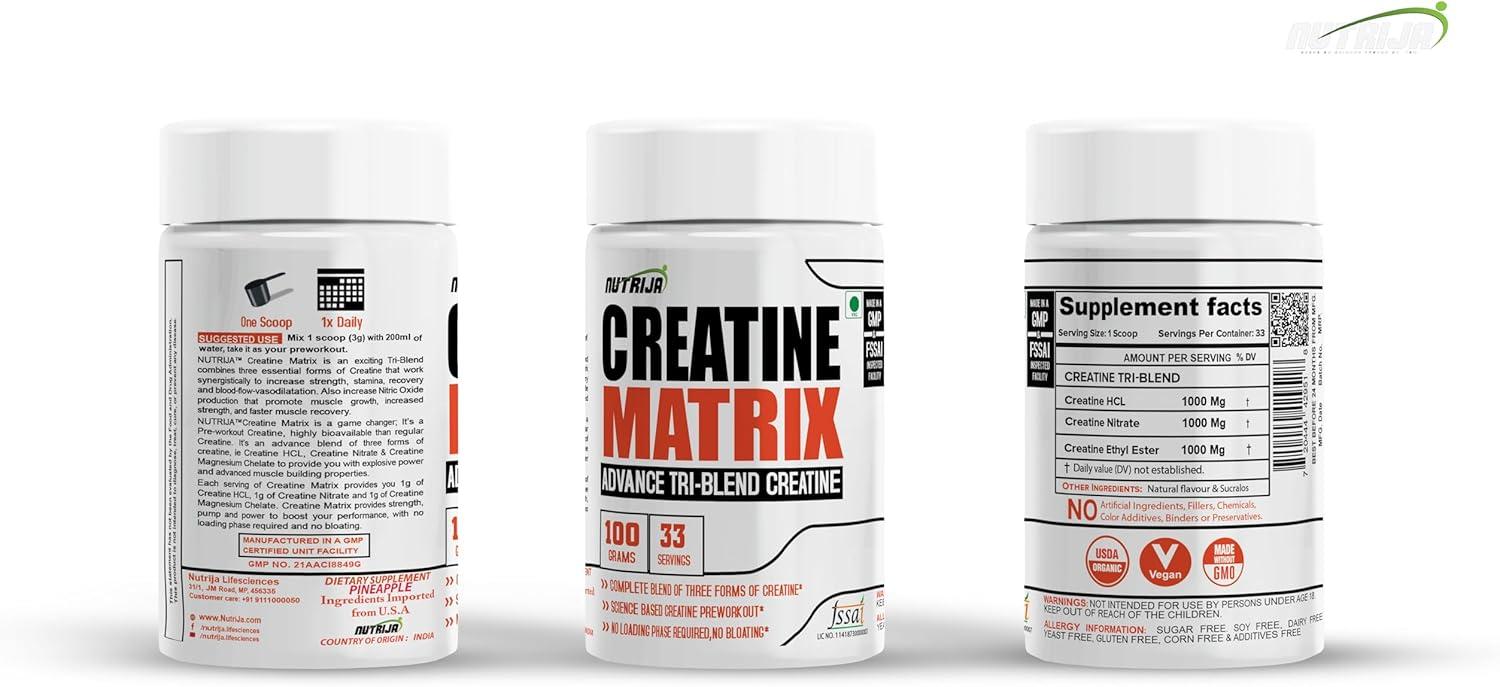 Buy CREATINE Matrix - Premium Creatine HCL Nitrate & Magnesium Chelate ...