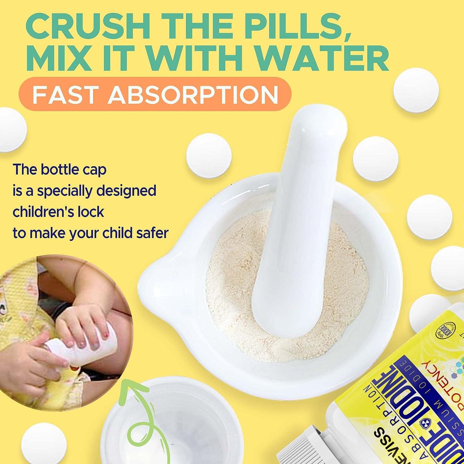 Potassium Iodide 15mg Tablets for Infant Thyroid Support - 200 Tablets ...