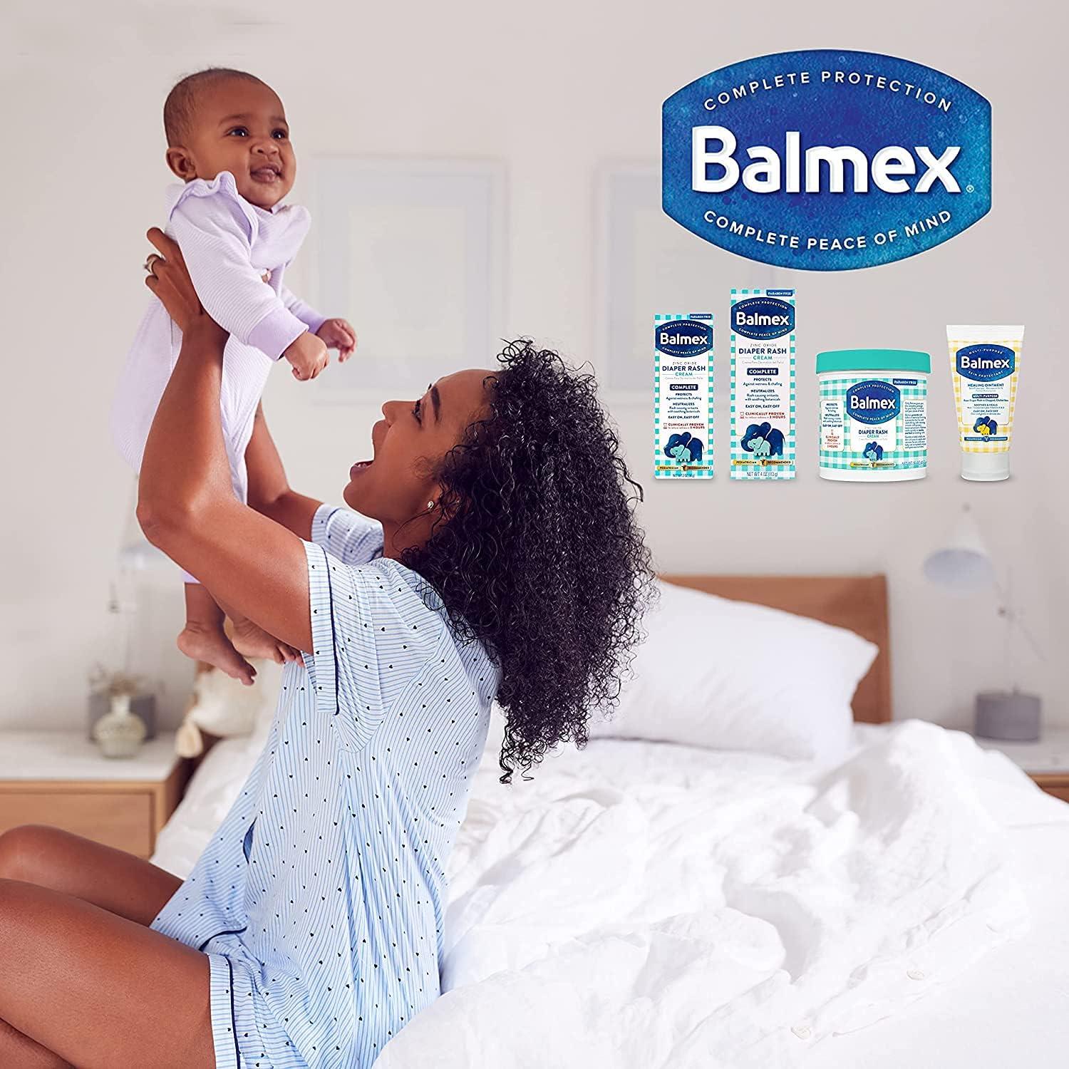Balmex Diaper Rash Cream 16 oz | Zinc Oxide Formula for Effective ...