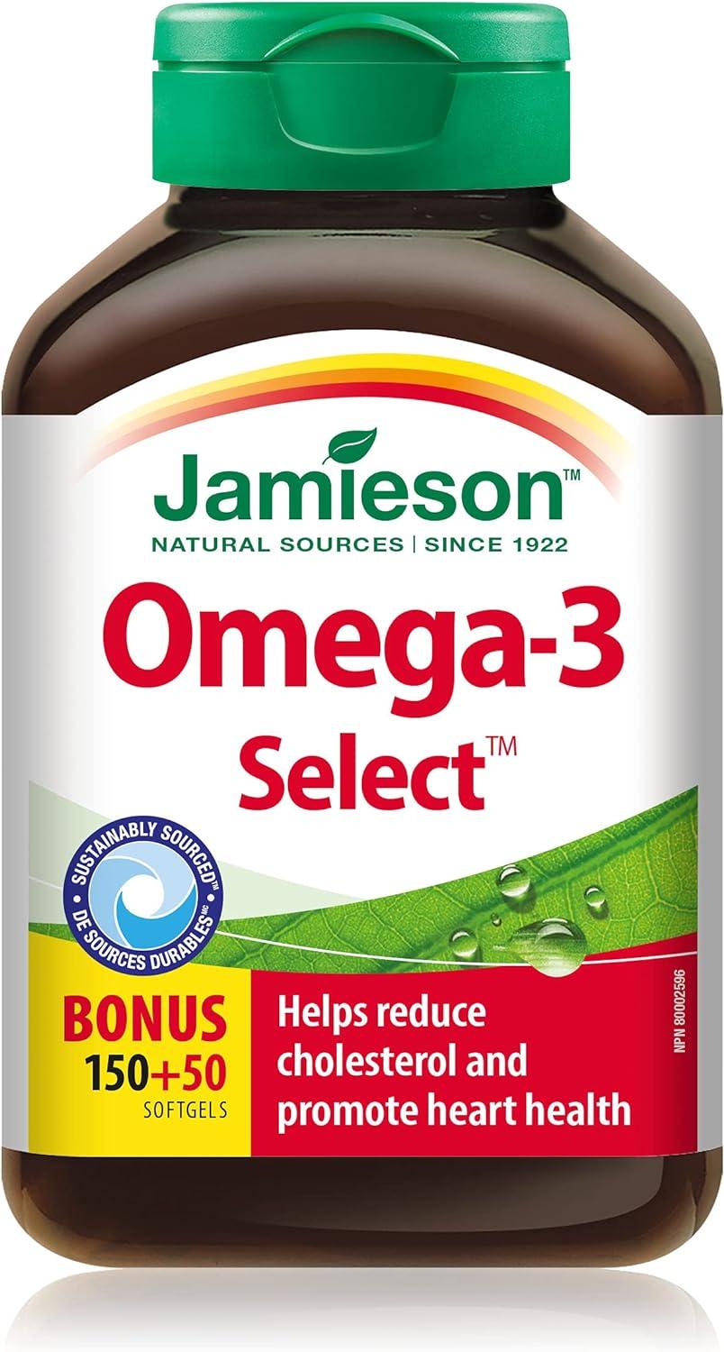 Jamieson Turmeric Curcumin 90 count - Value Size & Omega-3 Select 1 000 ...