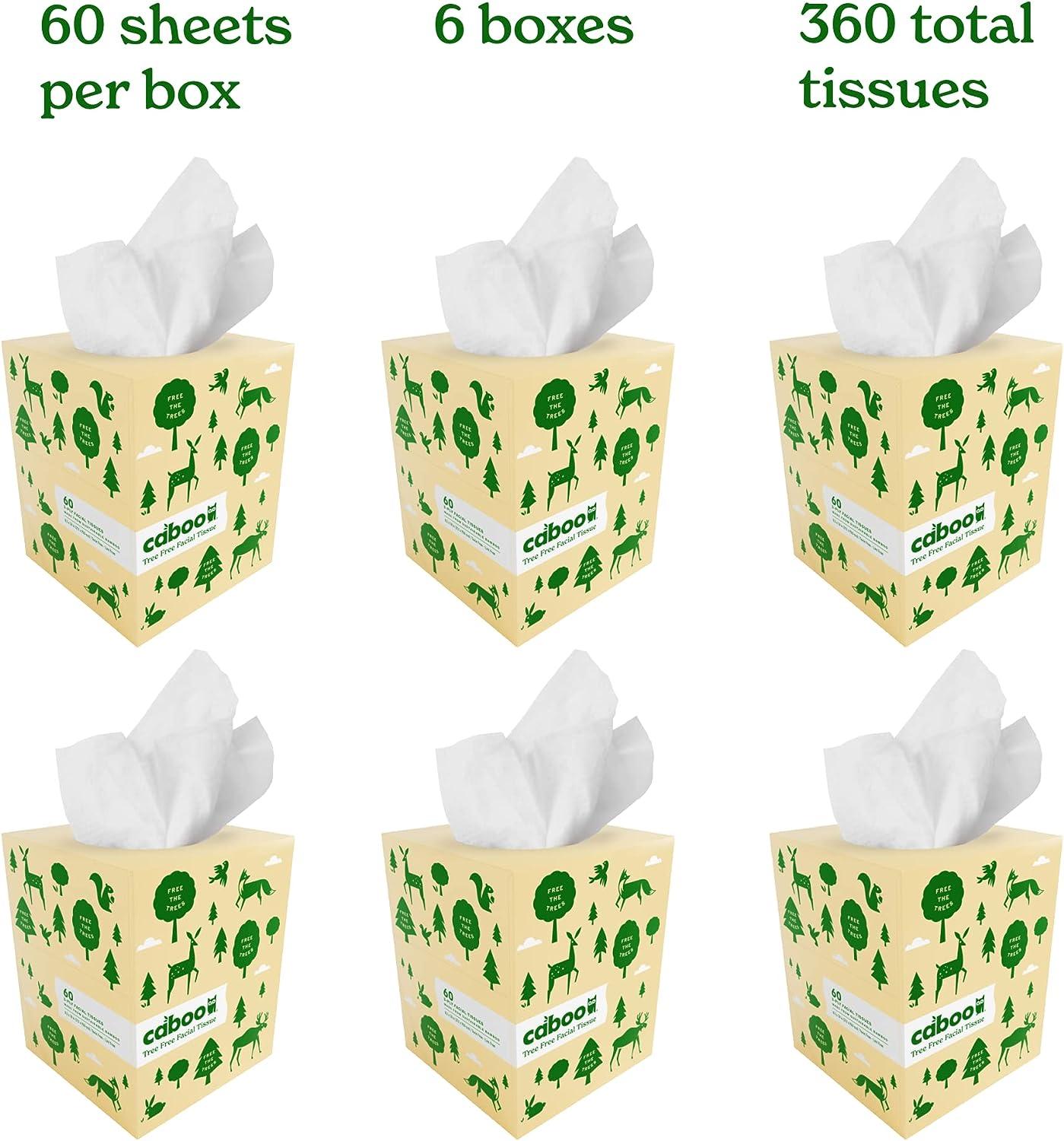 Caboo Tree Free Bamboo Facial Tissue Paper - Eco Friendly ...