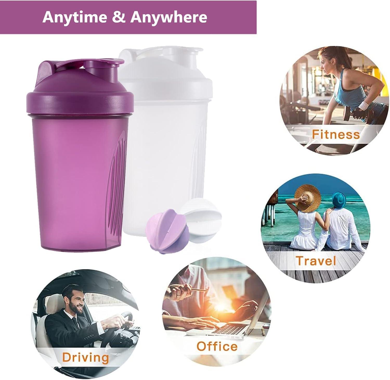 OOTD Protein Shaker Bottle 400ml - Leakproof BPA Free Perfect for ...