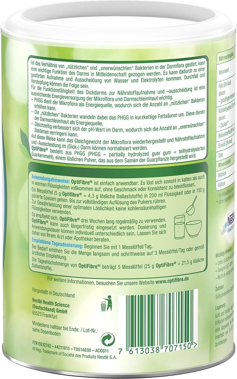 Optifibre 250g - Soluble Fiber for Irritated Intestine | 100% Vegetable ...