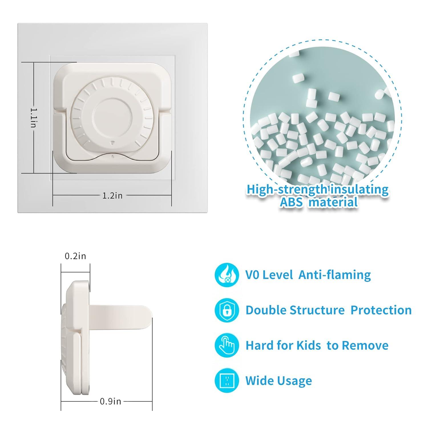 45-Pack Outlet Covers Baby Proofing Socket Protectors with Improved ...