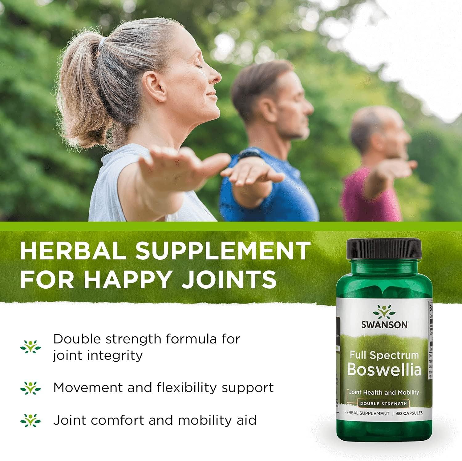 Swanson Double Strength Boswellia Herbal Supplement - Joint Support ...