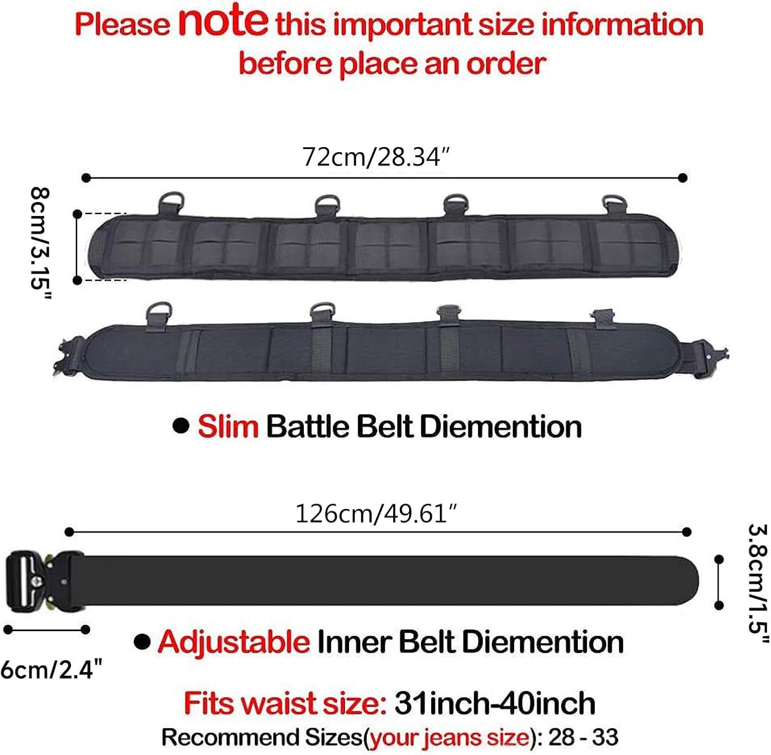 Buy Kieteiik Tactical Molle Fighting Belt | High-Performance Quick Lock ...