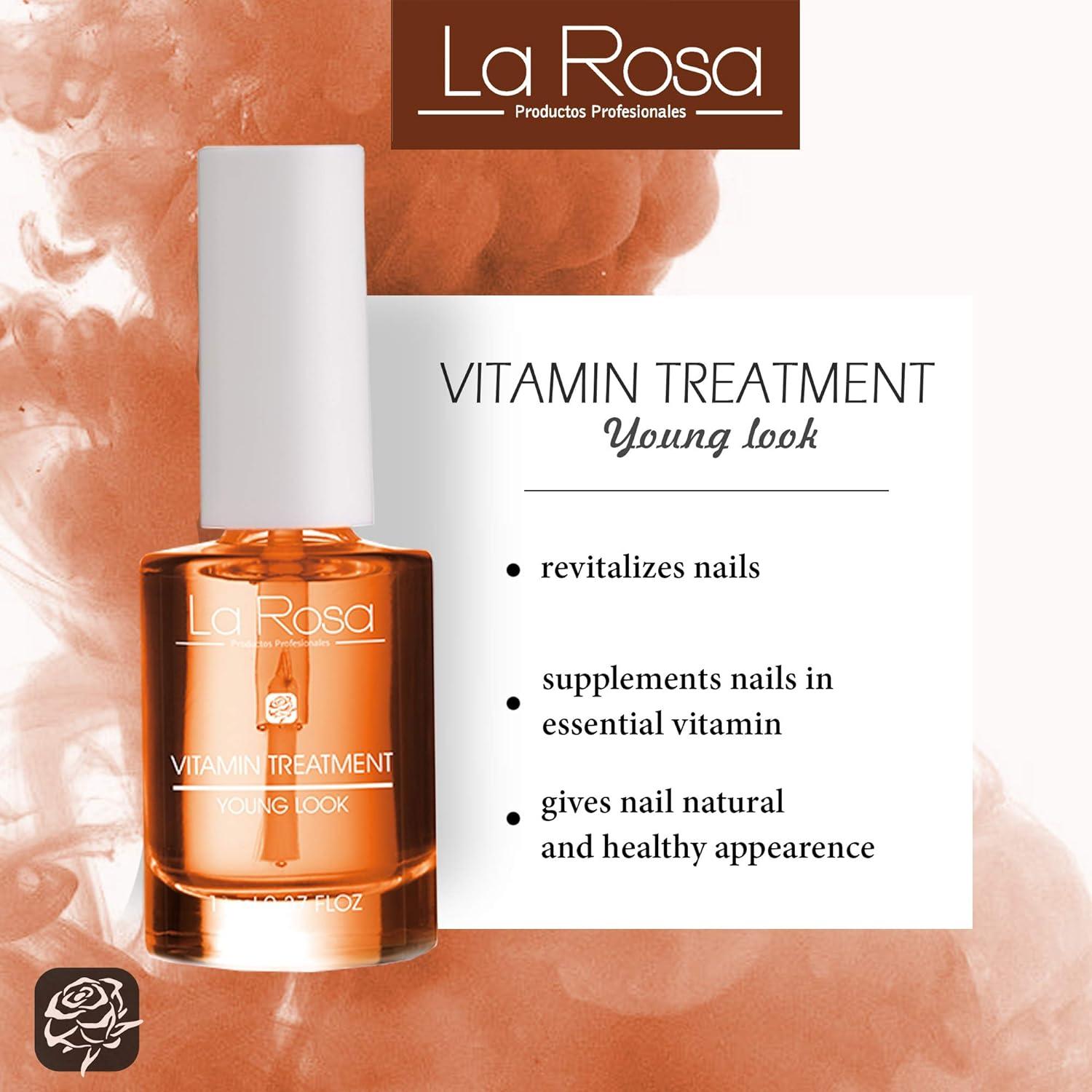 La Rosa Nail Vitamin Treatment with Vitamin Complex for Fragile Nails ...