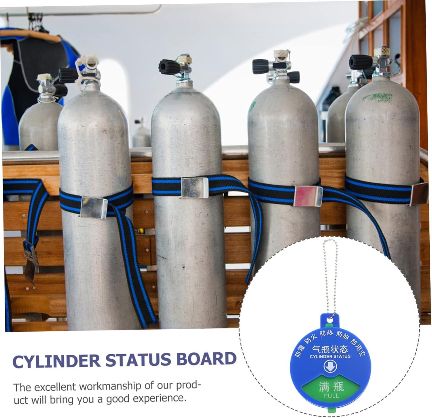 Gatuida Cable Rods 3pcs Signage Emblems Labels Oxygen Cylinder Status ...