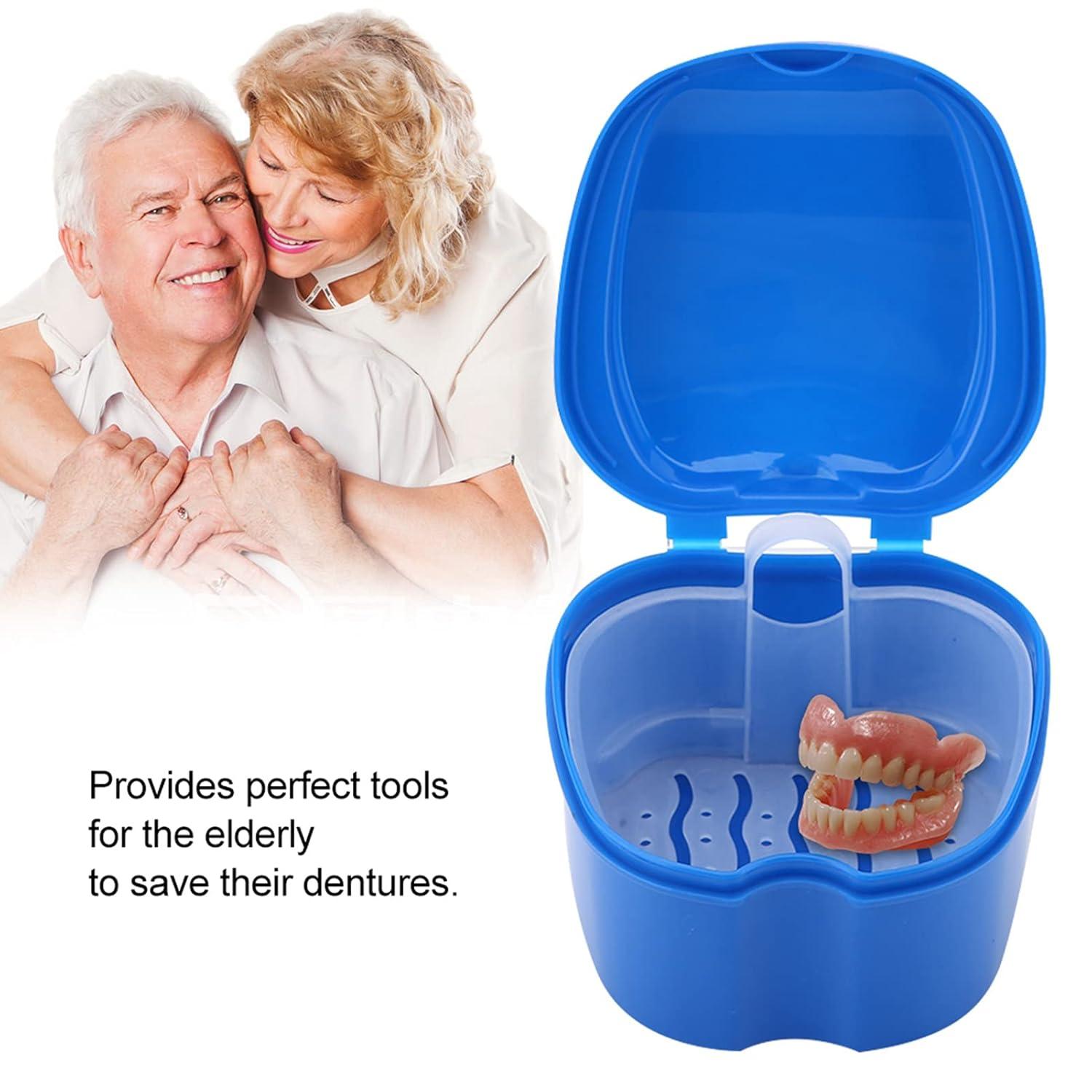 Denture Box for Artificial Teeth | Storage Box with Filter Sieve - Dark ...