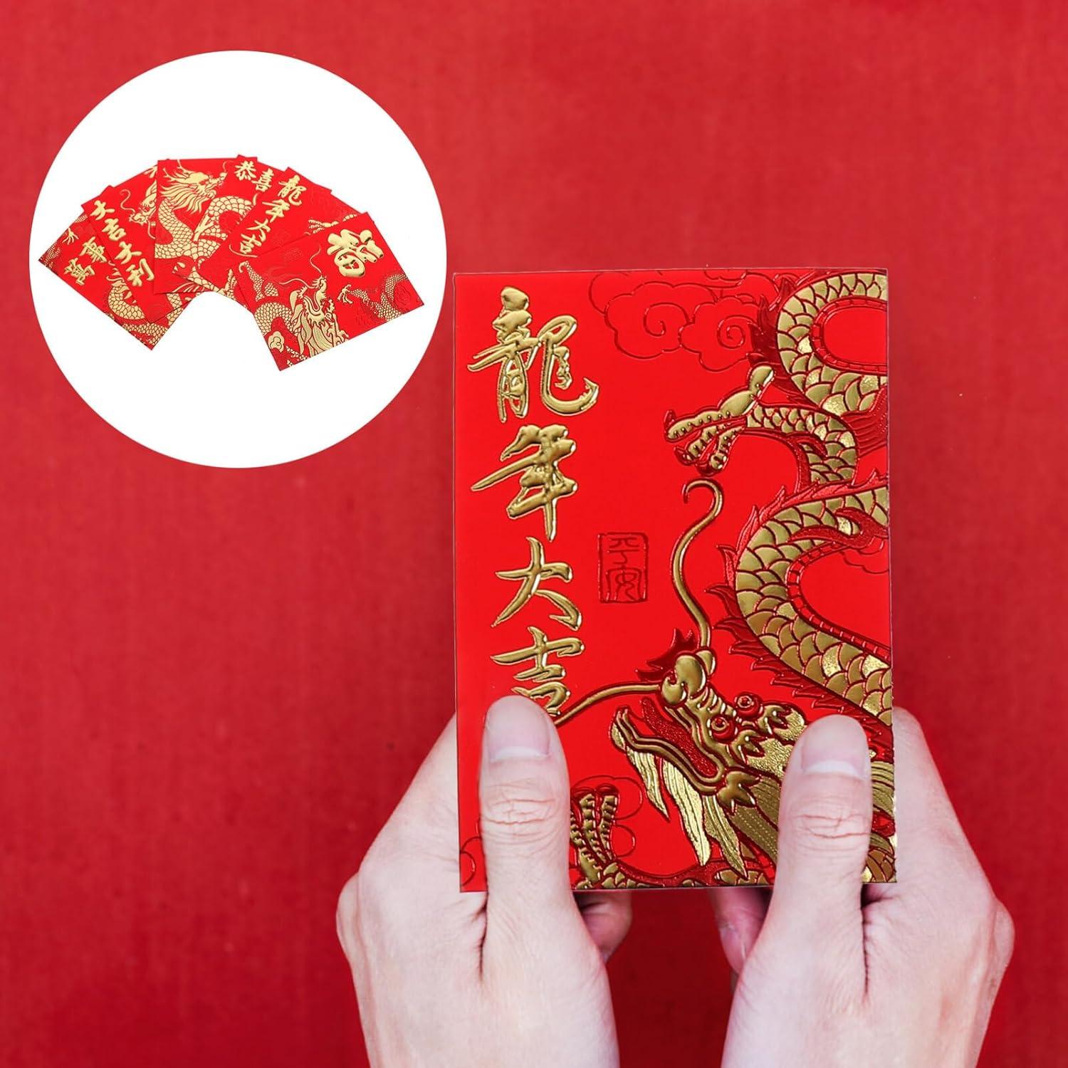 Lurrose Asian Red Envelope 60pcs Chinese Red Envelopes 2024 Chinese New ...