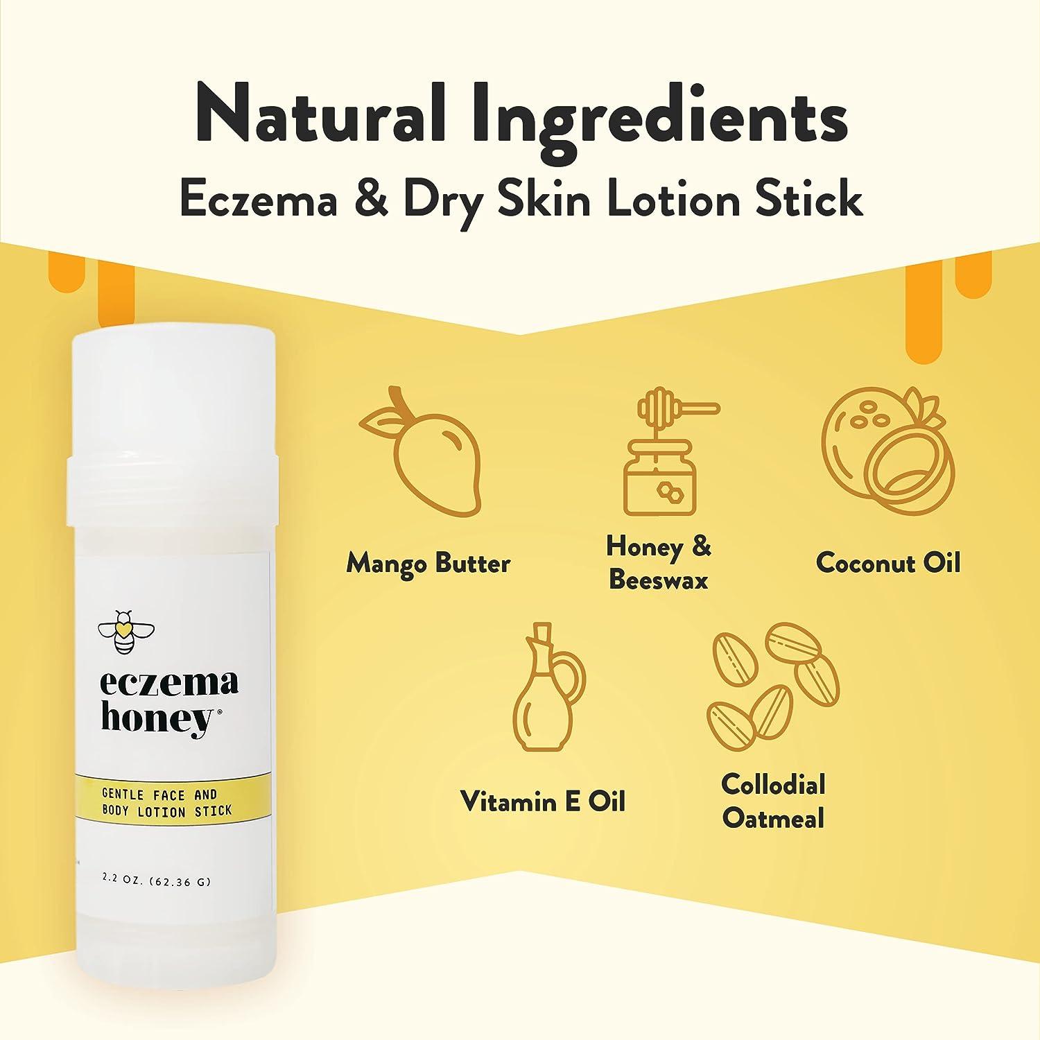 ECZEMA HONEY Gentle Face and Body Lotion Stick - Natural Dry Skin ...