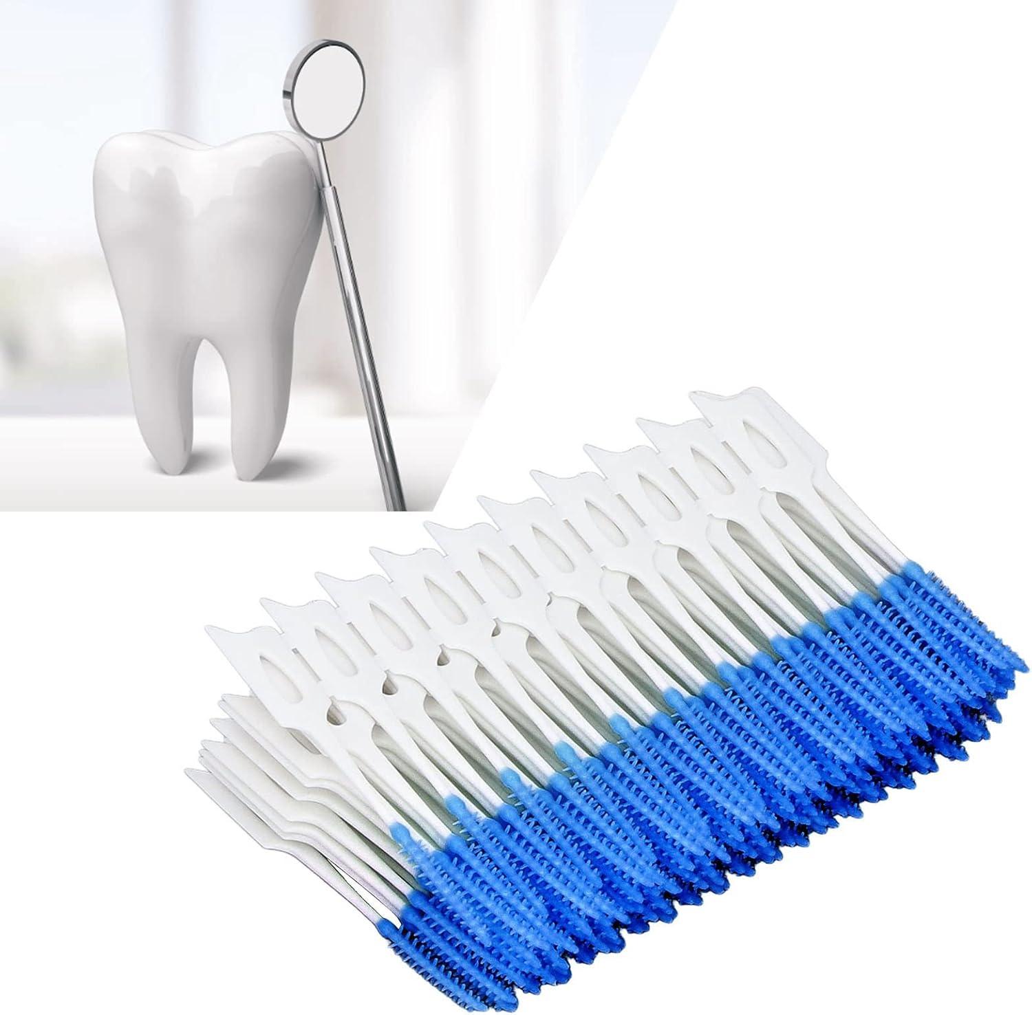 Interdental Brush & Dental Floss - 160 Disposable Toothpicks for Oral ...